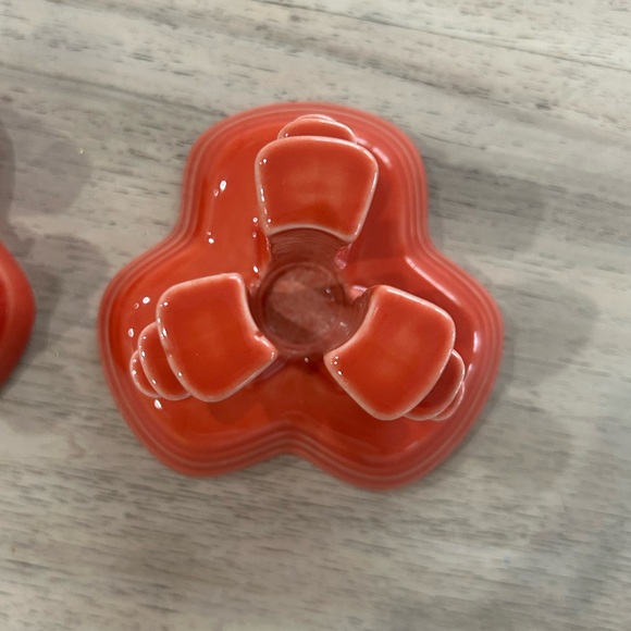 Fiestaware | Accents | Rare Htf Set Of 2 Fiestaware Pyramid Candle ...